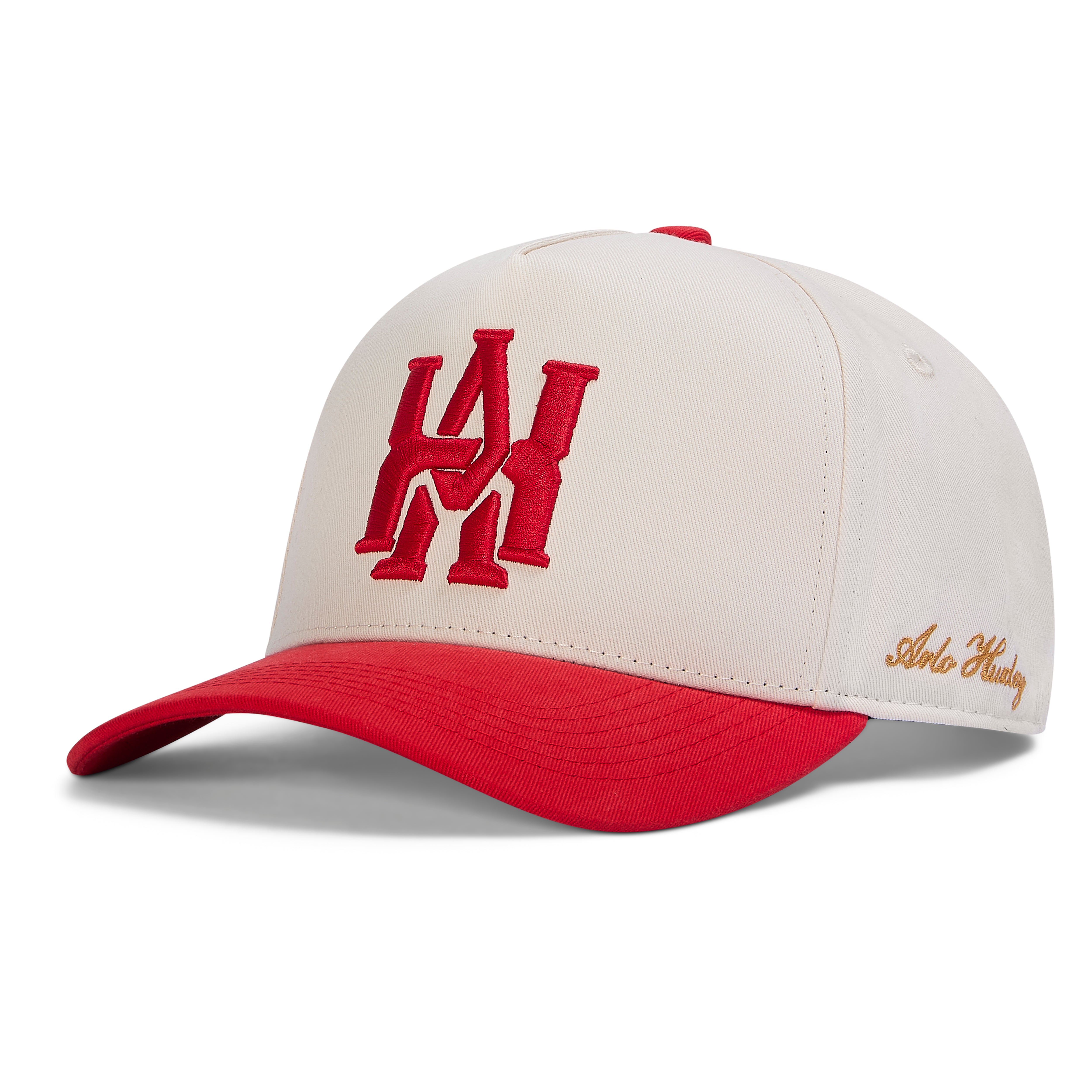 Monogram Cap | Cream & Red – Arlo Huxley